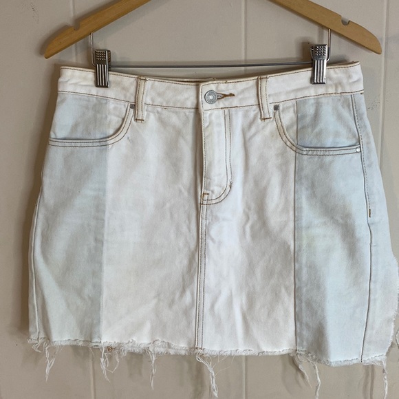 PacSun | Skirts | Pacsun Two Toned Denim Mini Skirt | Poshmark